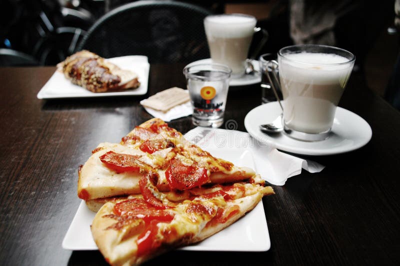 Italian breakfast stock image. Image of pizza, street - 20645879