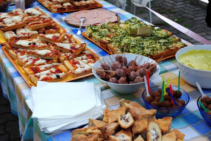 Italian buffet stock image. Image of fried, refreshment - 32902361