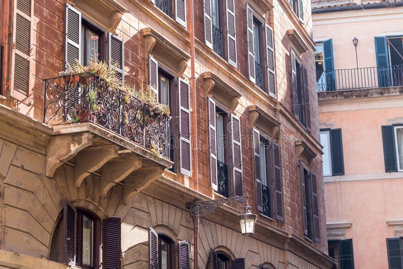 Italian building facade stock photo. Image of italy, background - 70658112