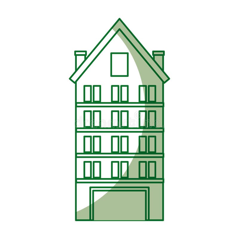 Italian building icon stock vector. Illustration of cityscape - 92657902