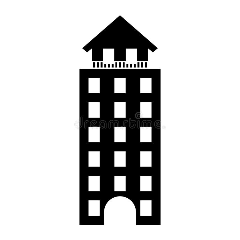 Italian building icon stock vector. Illustration of european - 92658251