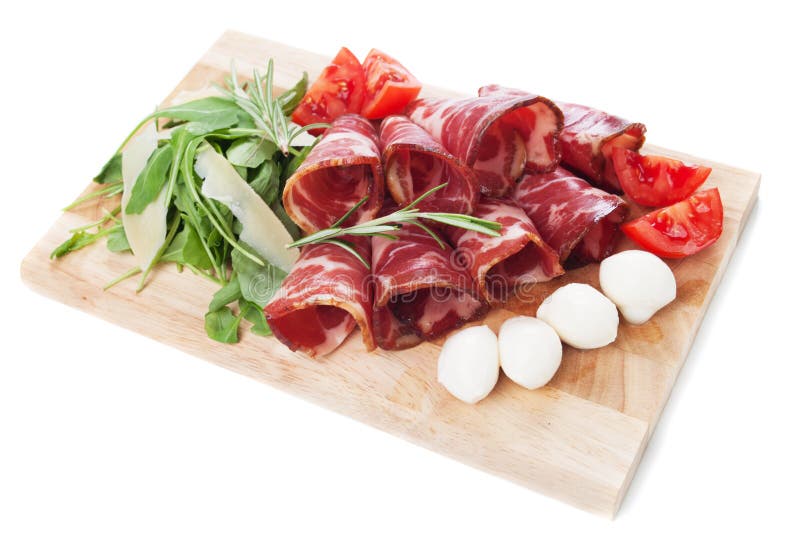 Italian Capicola, Cured Pork Meat Stock Image - Image of horizontal ...