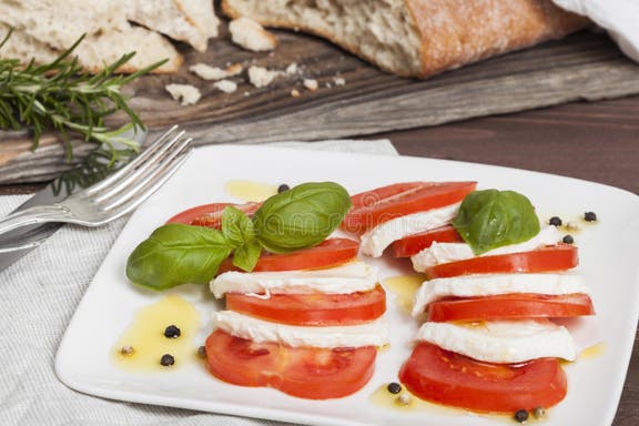 Italian Caprese stock photo. Image of tasty, pepper, vegetable - 29142552