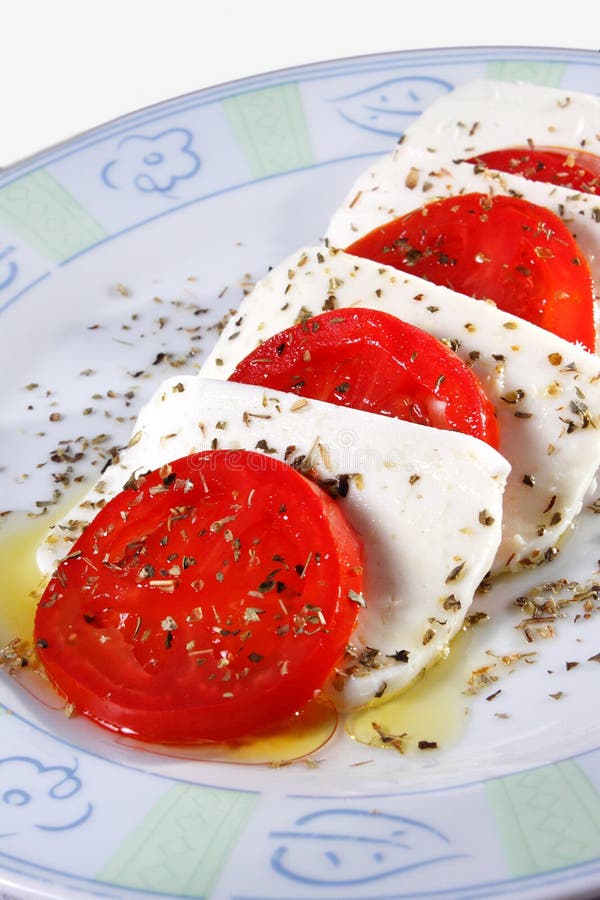 The italian Caprese - food stock image. Image of salad - 19132893