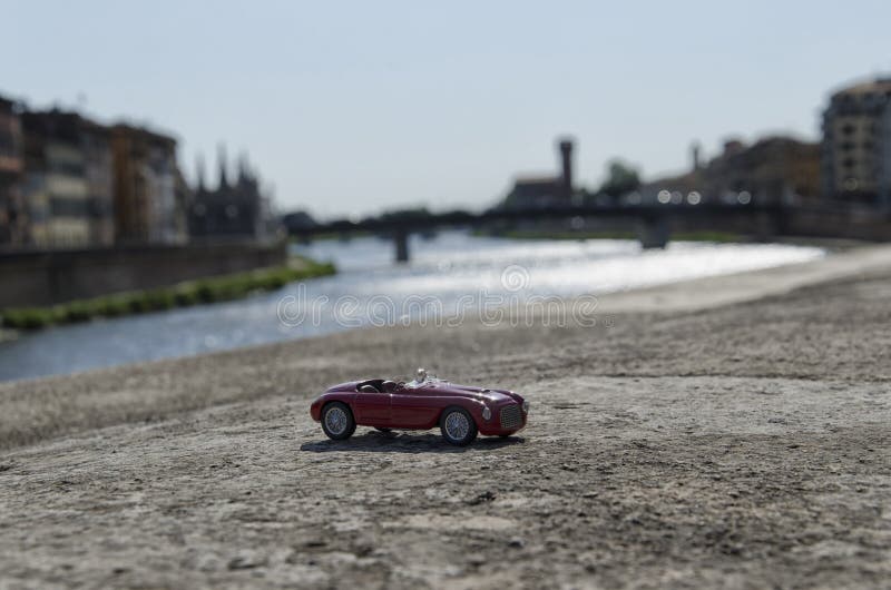 Italian Car with Pisa on the Background Editorial Photography - Image ...