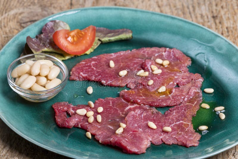 Italian carne salada stock photo. Image of delicious - 258176266