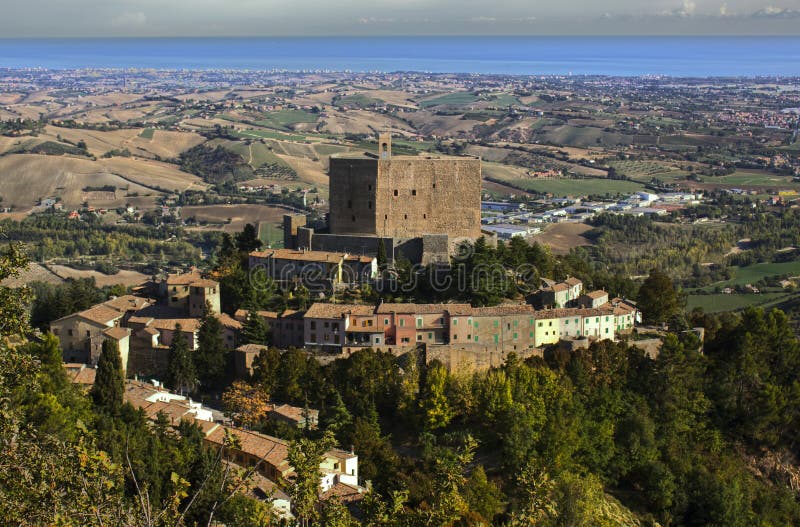 Italian castle stock photo. Image of middle, history - 82679564