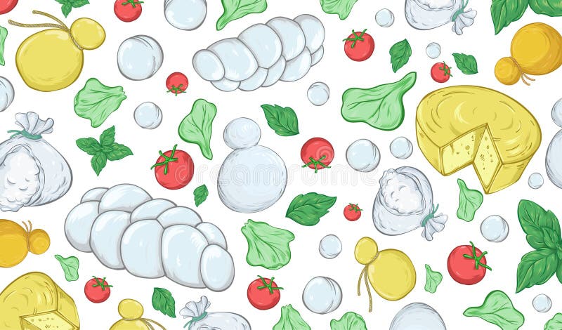 Italian Cheese Banner Design Set Stock Vector - Illustration of dairy ...