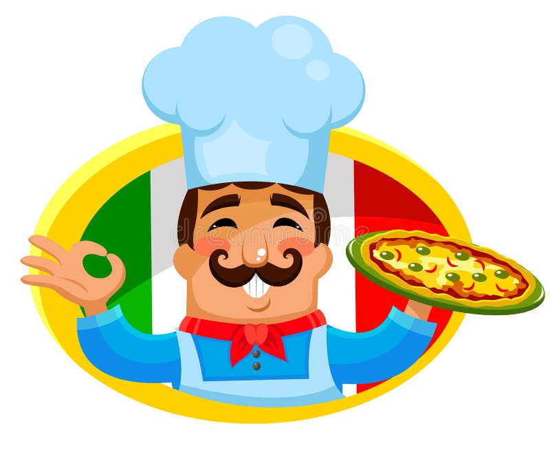 Happy chef stock vector. Illustration of handsome, dish - 9455870