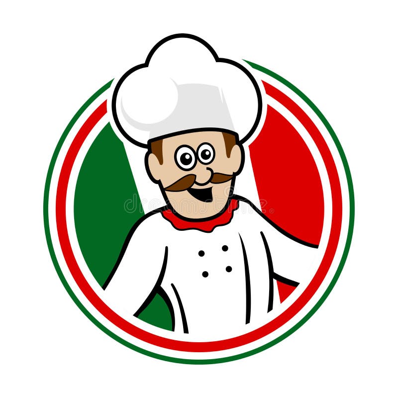 Italian Chef Emblem Logo Vector Graphic Stock Vector - Illustration of ...