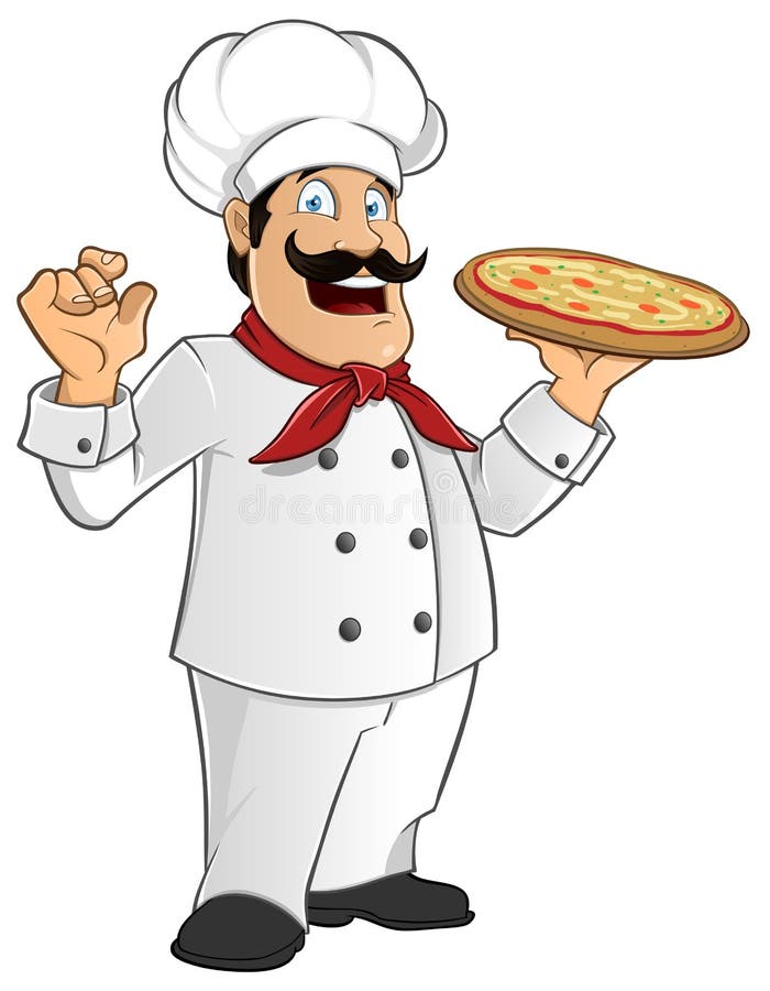 Italian Pizza Chef stock illustration. Illustration of meatballs - 26533229