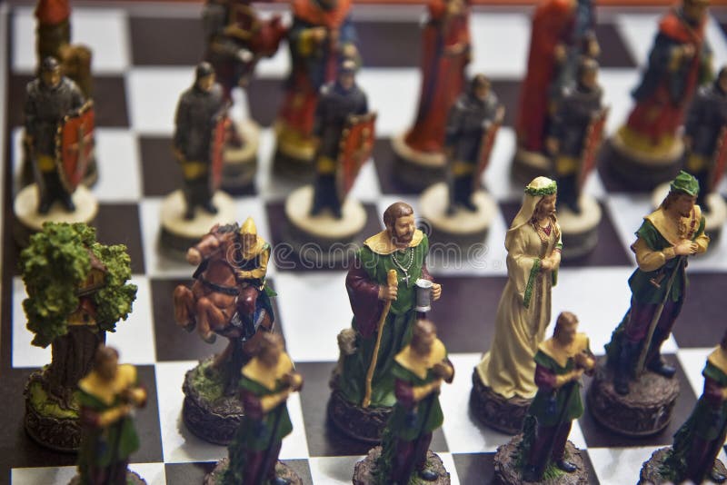 Italian Chess Set stock image. Image of knight, game - 11156113