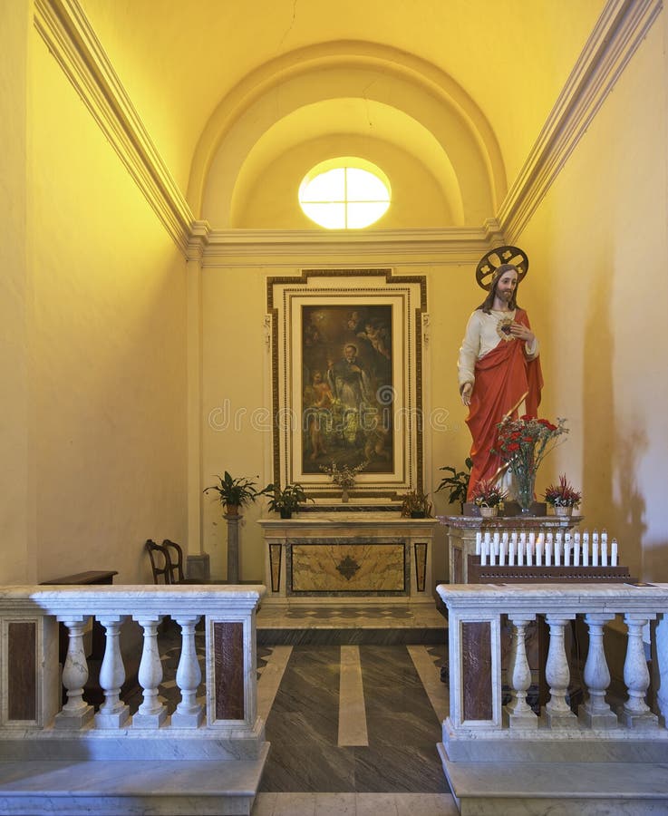 An Italian Church stock image. Image of lights, chapel - 5268505