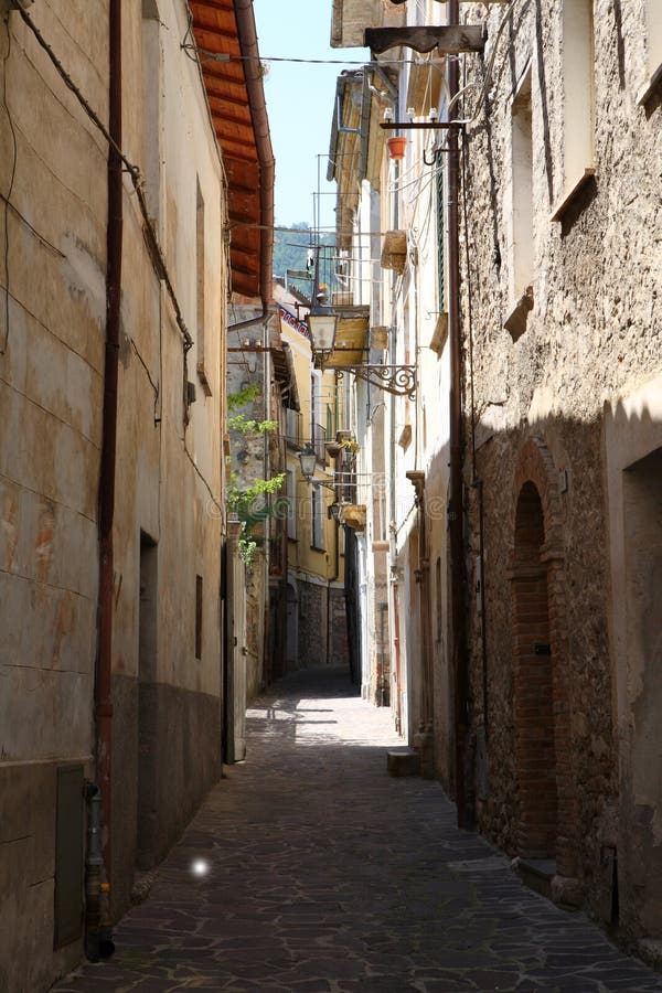 Italian city stock photo. Image of geranium, narrow, italia - 6057992