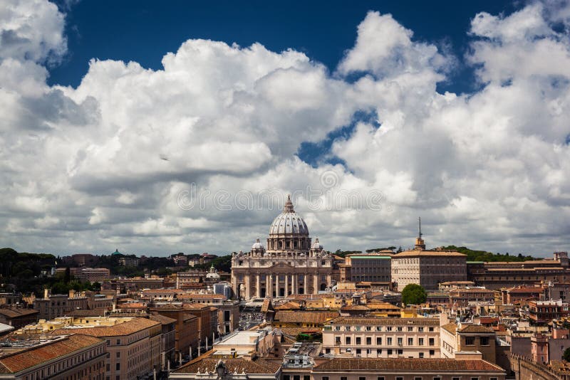 Italian city Rome overview stock photo. Image of brick - 59069288