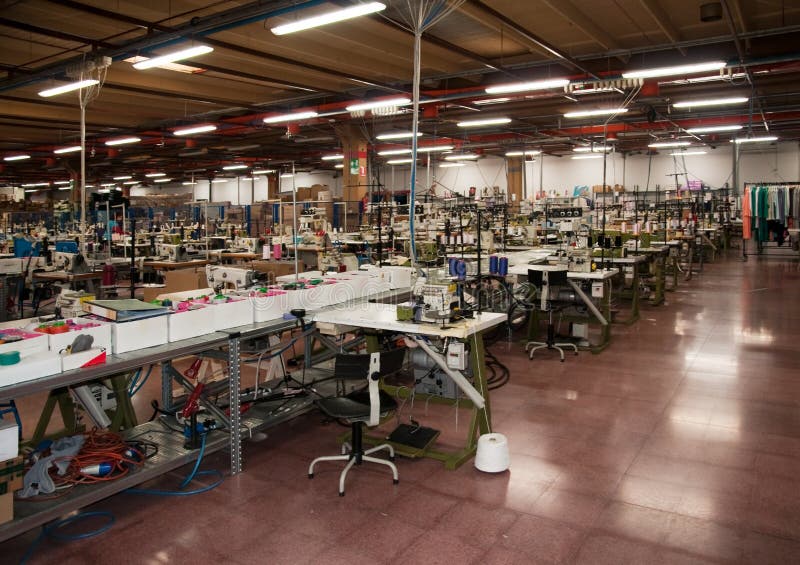 Italian clothing factory stock image. Image of activity - 13771563
