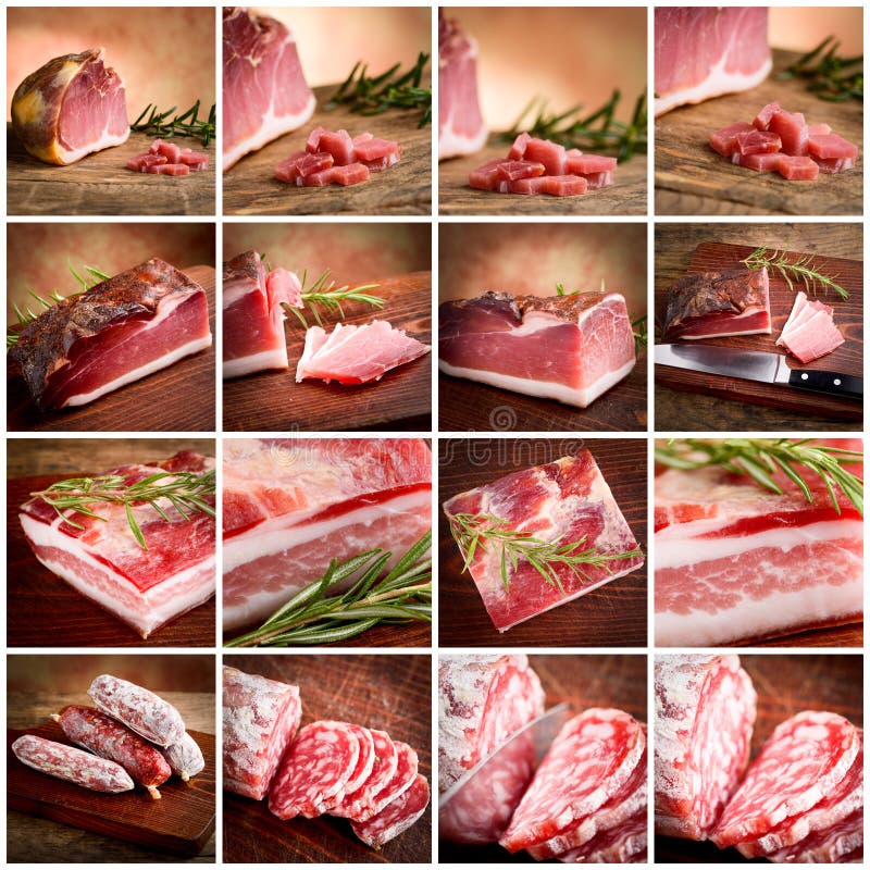 Italian cold cuts set stock photo. Image of pork, tasty - 36661920