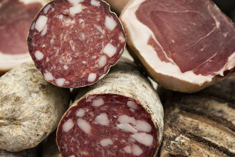 Italian cold cuts stock image. Image of salchichon, appetizer - 53752823