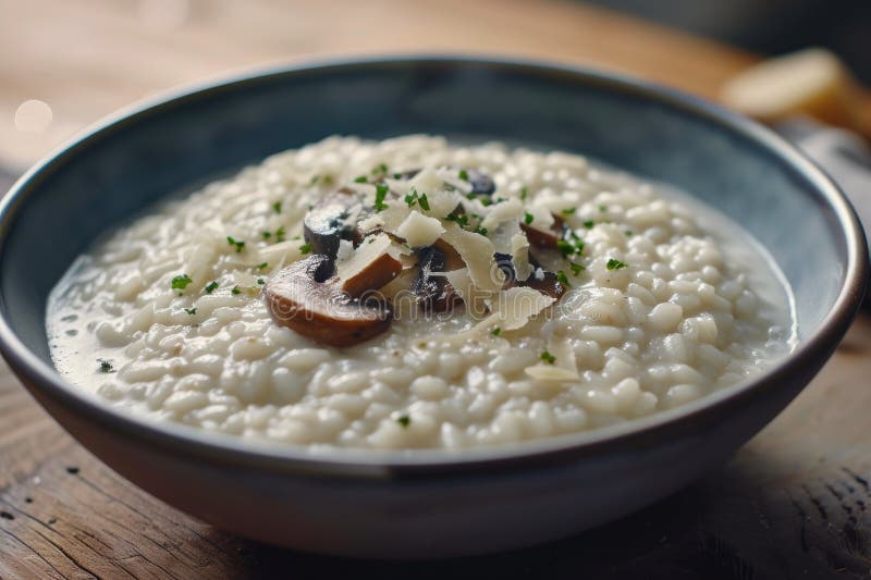 Italian Comfort Food: Risotto Dish. Stock Illustration - Illustration ...