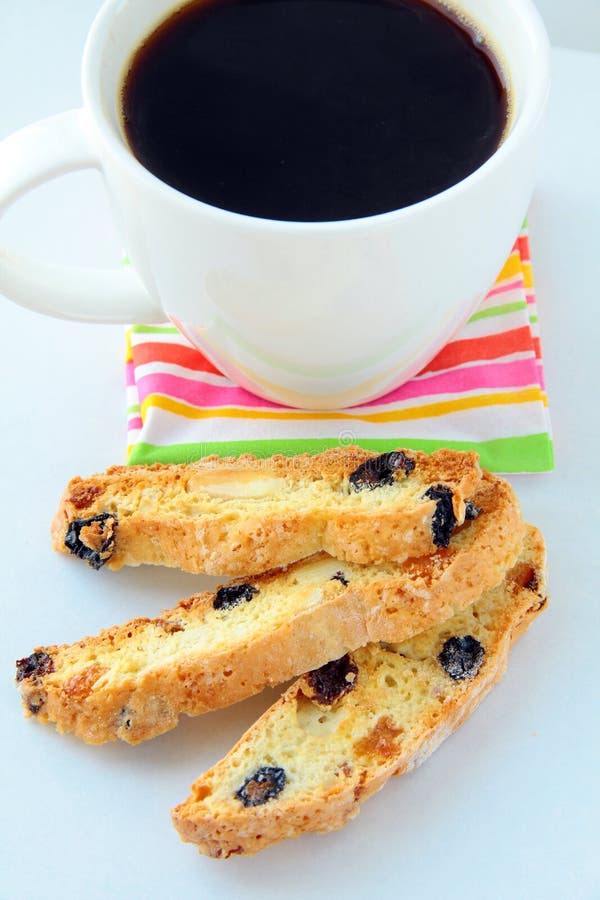 Italian cookie with coffee stock photo. Image of bakery - 18313784