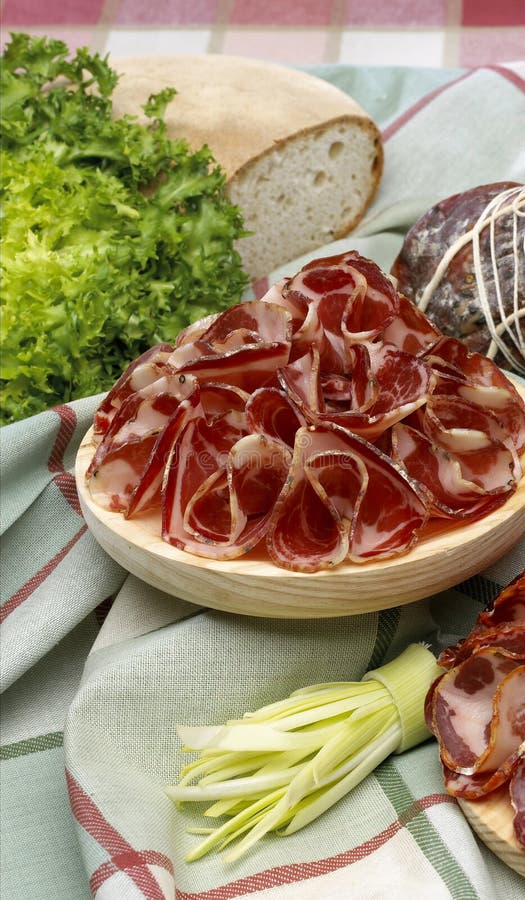 Italian Ham with Breadsticks Stock Photo - Image of coppa, snack: 49125246