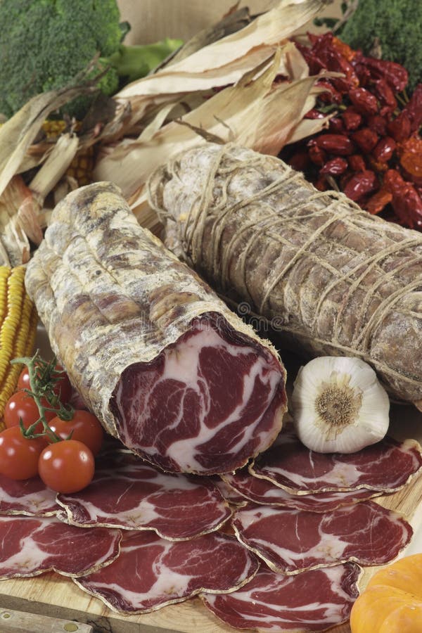 Italian Coppa Di Parma Salami Stock Photo - Image of close, rich: 4944942