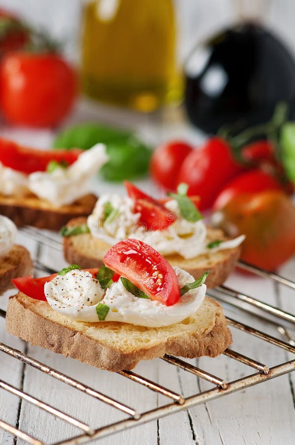 Italian crostini stock photo. Image of sandwich, delicious - 36017460