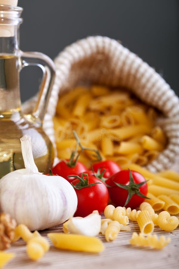 Italian Cuisine Specific Ingredients Stock Photo - Image of sack, meal ...