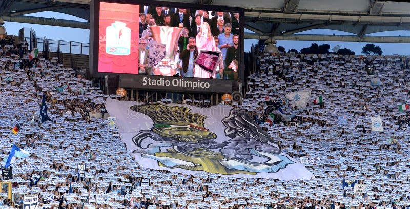 Italian Cup Final 2015 editorial photo. Image of supporters - 54432896