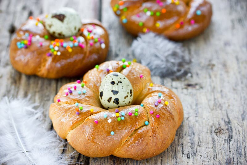 Italian Easter bread rings stock photo. Image of celebrate - 86192034