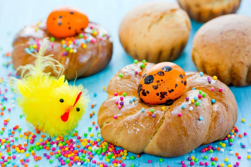 Italian Easter bread rings stock image. Image of easter - 86192155