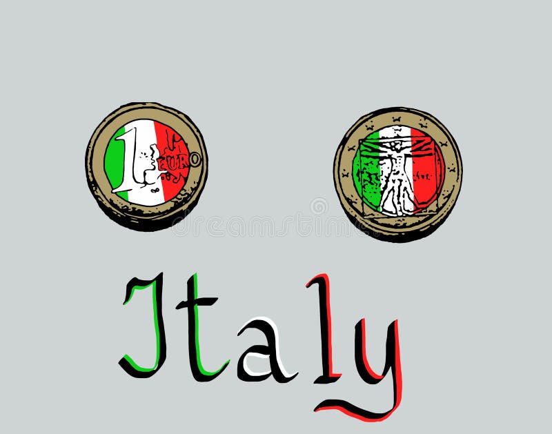 Italian euro stock illustration. Illustration of symbol - 37009810