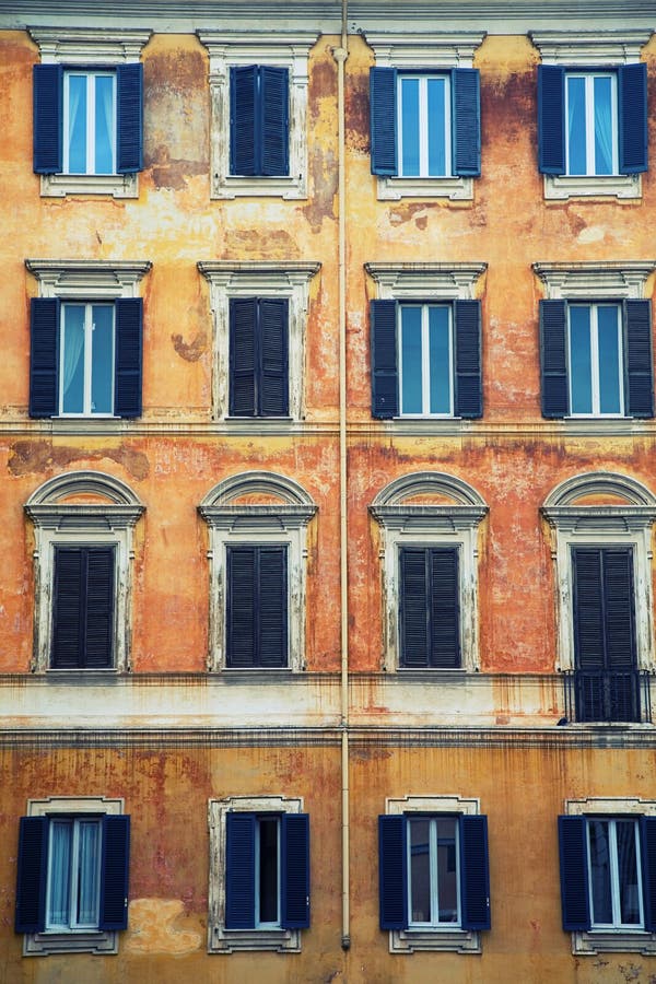 Facade of Typical Venetian House. Stock Image - Image of italian ...