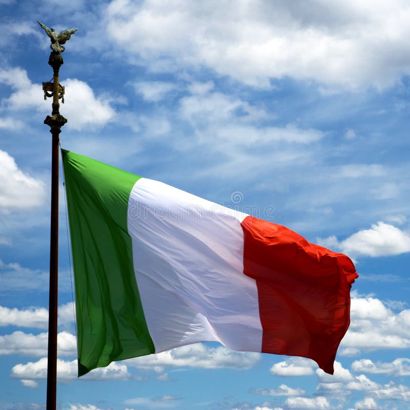 Italian flag stock image. Image of blue, banner, patriotism - 10305917