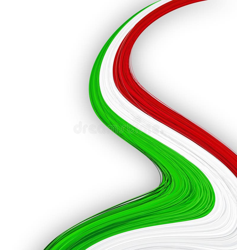 Italian Flag Clip Art Vector