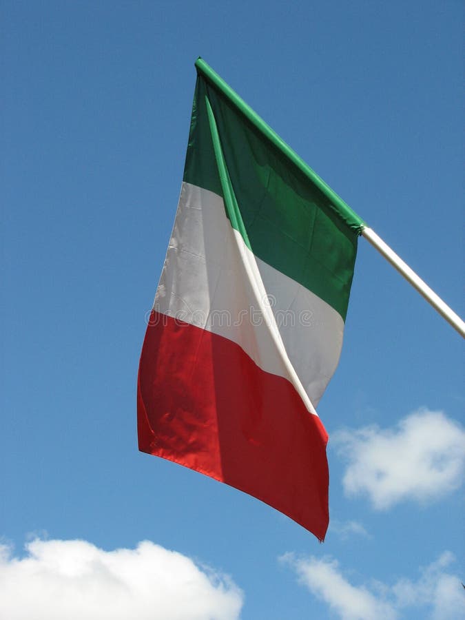 Italian Flag stock image. Image of light, wind, cloud - 5179867