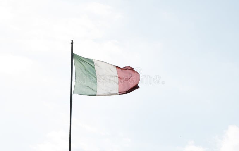 Italian flag stock image. Image of emblem, italian, celebration - 95232461