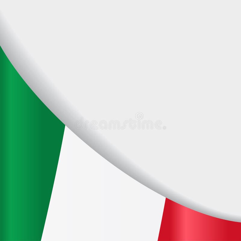 Italian Flag Wavy Abstract Background. Vector Illustration. Stock ...