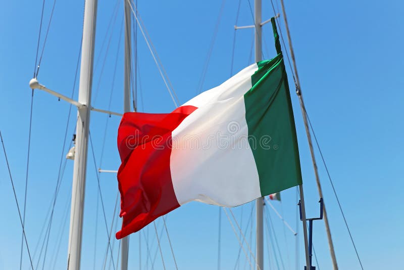 Italian flag stock photo. Image of flag, sail, flying - 45323342