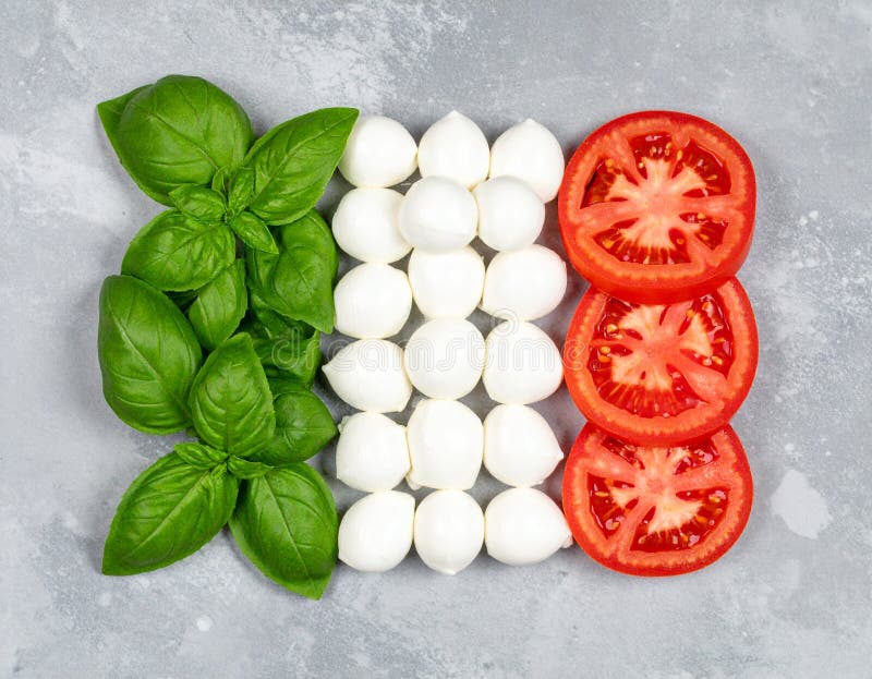 Italian Flag Made with Food AI Generated Stock Illustration ...