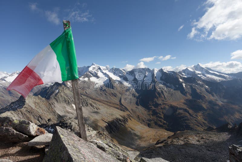 Italian Flag Over Top Alps Stock Photos - Free & Royalty-Free Stock ...