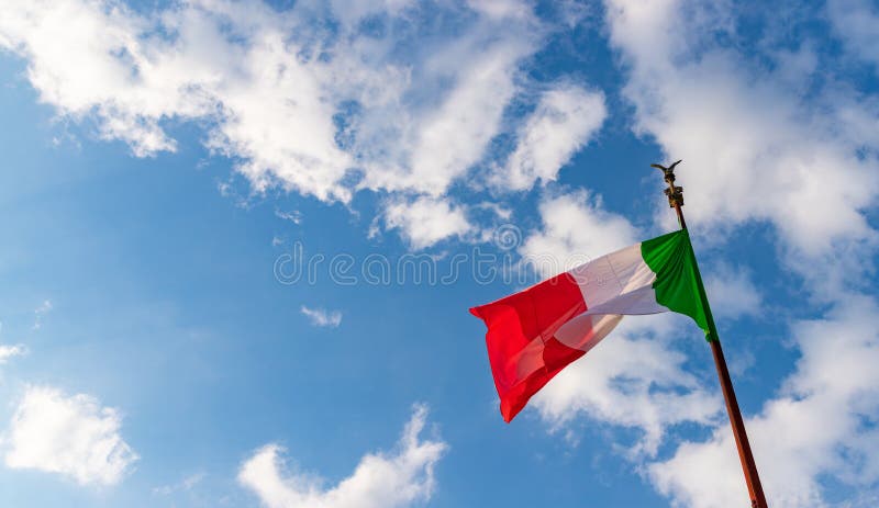 Italian Flag stock photo. Image of nation, roma, rome - 244568028