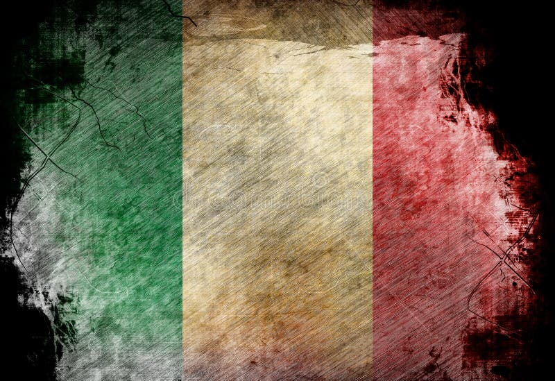 Italy Text with Italian Flag Stock Illustration - Illustration of ...