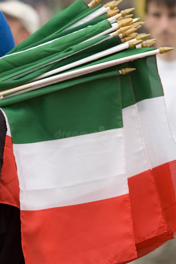 Italian flags stock photo. Image of proud, crowd, national - 956866
