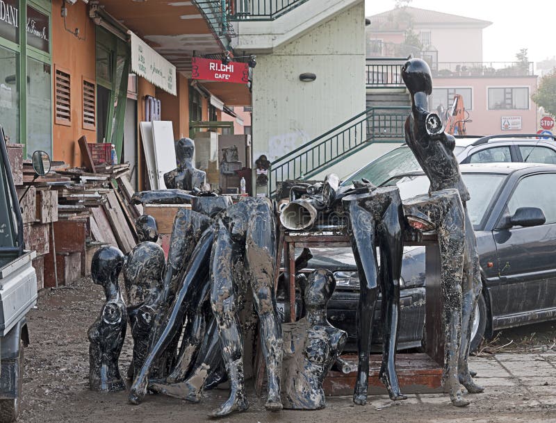 Italian Floods Aftermath and Cleanup, Models Editorial Photo - Image of ...