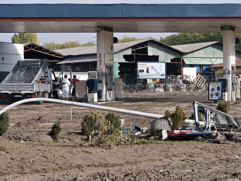 Italian Floods Aftermath and Cleanup, Models Editorial Photo - Image of ...