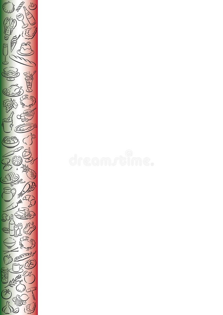 Italian Food Border Stock Illustrations – 3,305 Italian Food Border ...