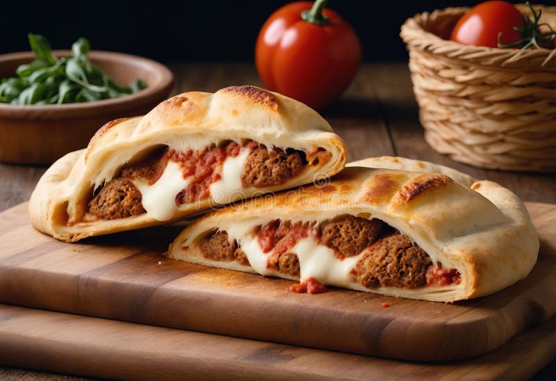 Italian Food - Calzone. an Italian Traditional Food Calzone Stock ...