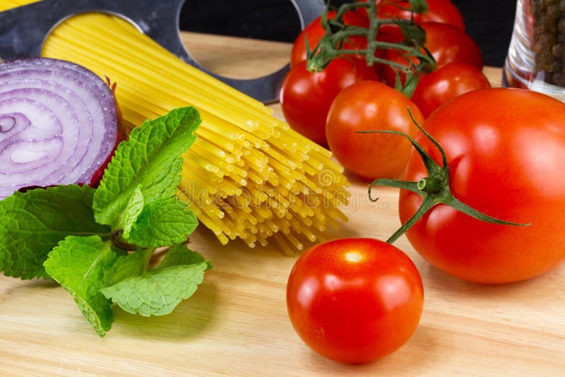 Italian food ingredients stock photo. Image of cooking - 17047208