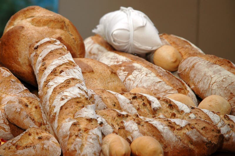 Italian Food Products, Buns of Italian Bread Stock Image - Image of ...